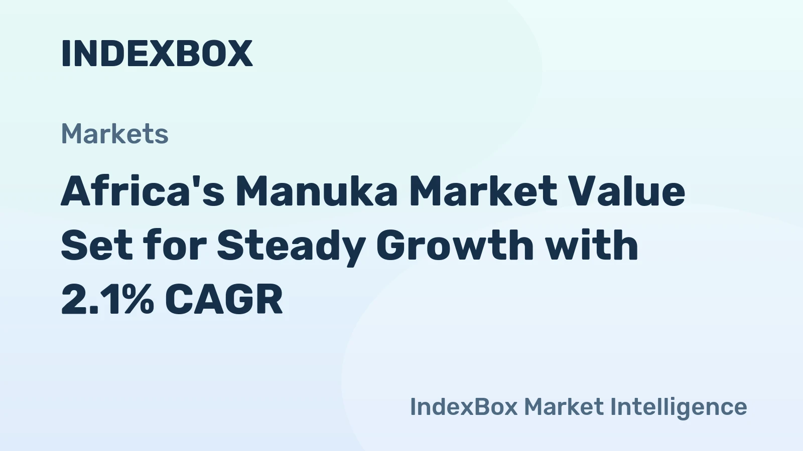 Africa's Manuka Market Value Set for Steady Growth with 2.1% CAGR
