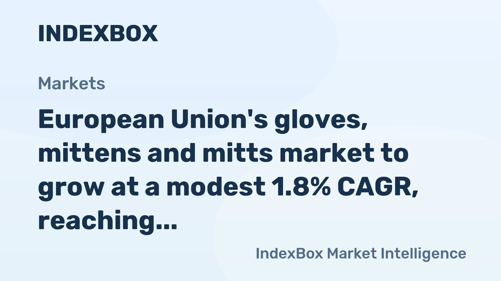 European Union's gloves, mittens and mitts market to grow at a modest 1.8% CAGR, reaching $1.5B by 2035.