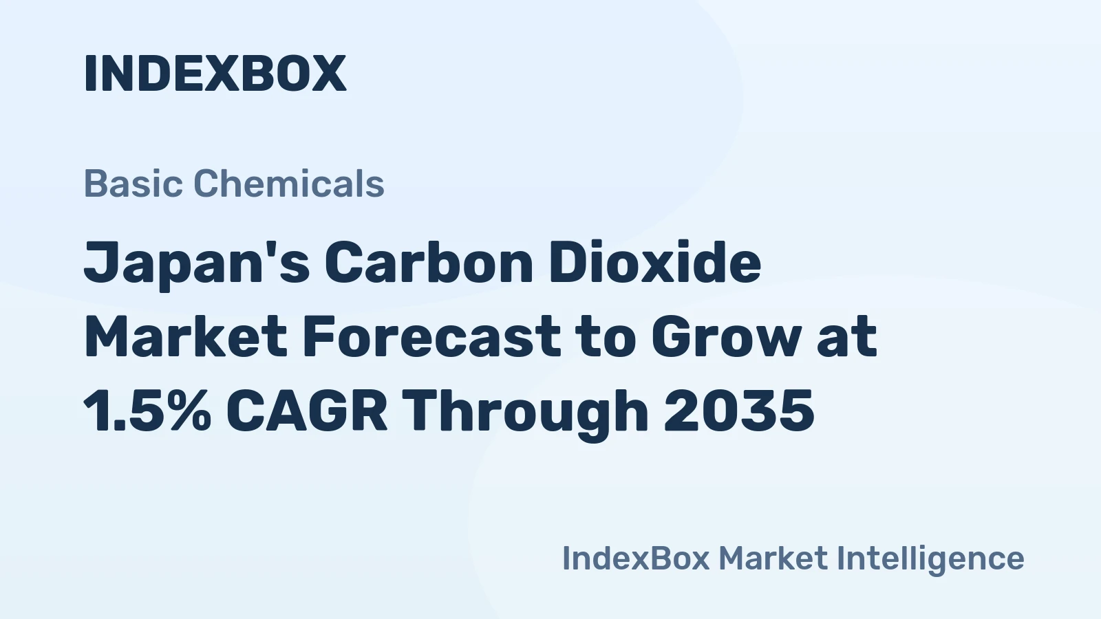 Japan's Carbon Dioxide Market Forecast to Grow at 1.5% CAGR Through 2035