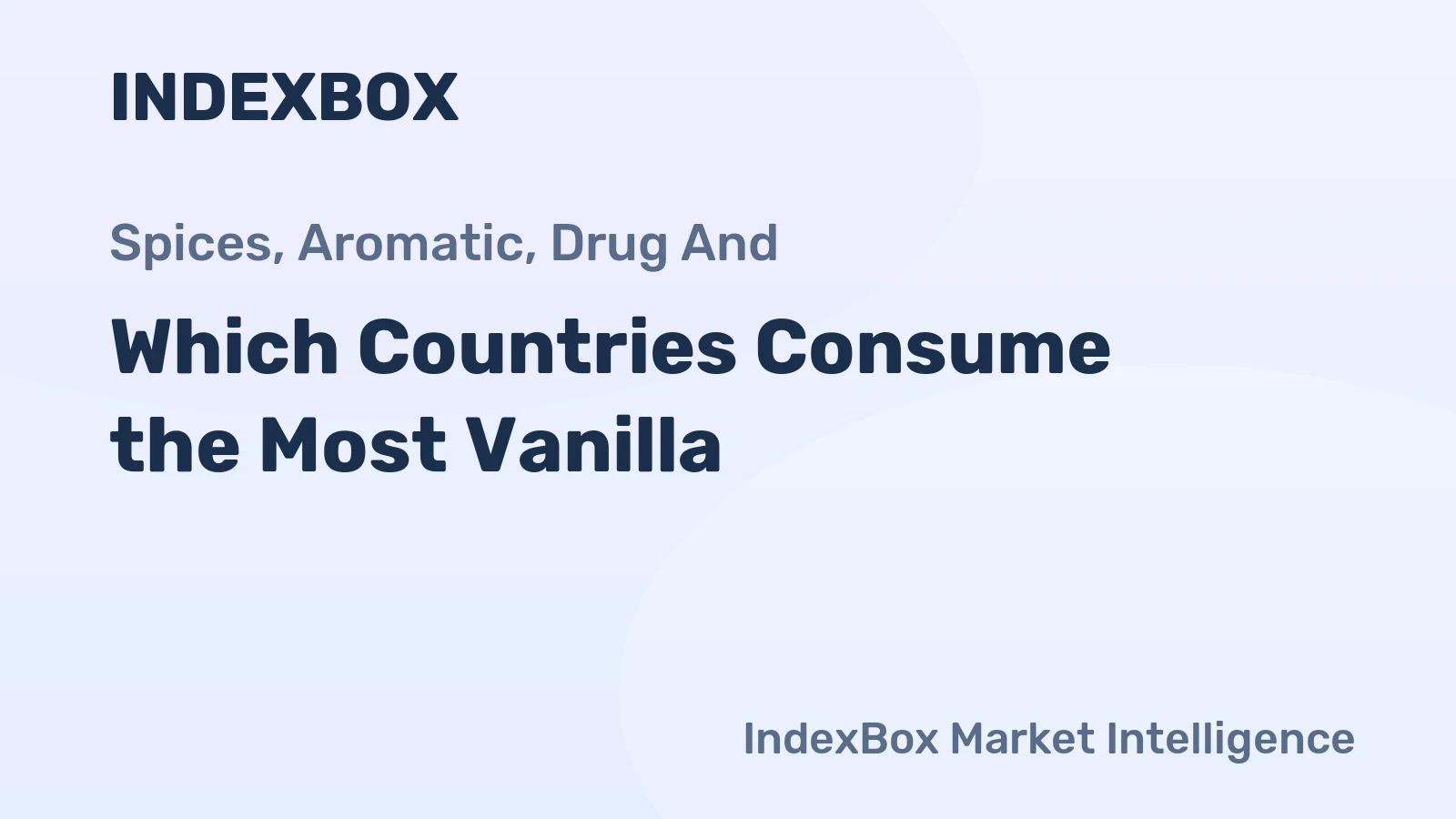 Which Countries Consume the Most Vanilla?