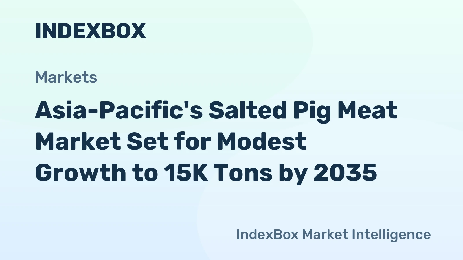 Asia-Pacific's Salted Pig Meat Market Set for Modest Growth to 15K Tons by 2035
