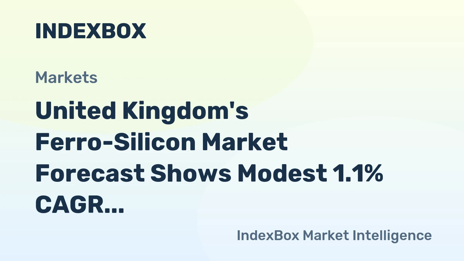 United Kingdom's Ferro-Silicon Market Forecast Shows Modest 1.1% CAGR Growth Through 2035