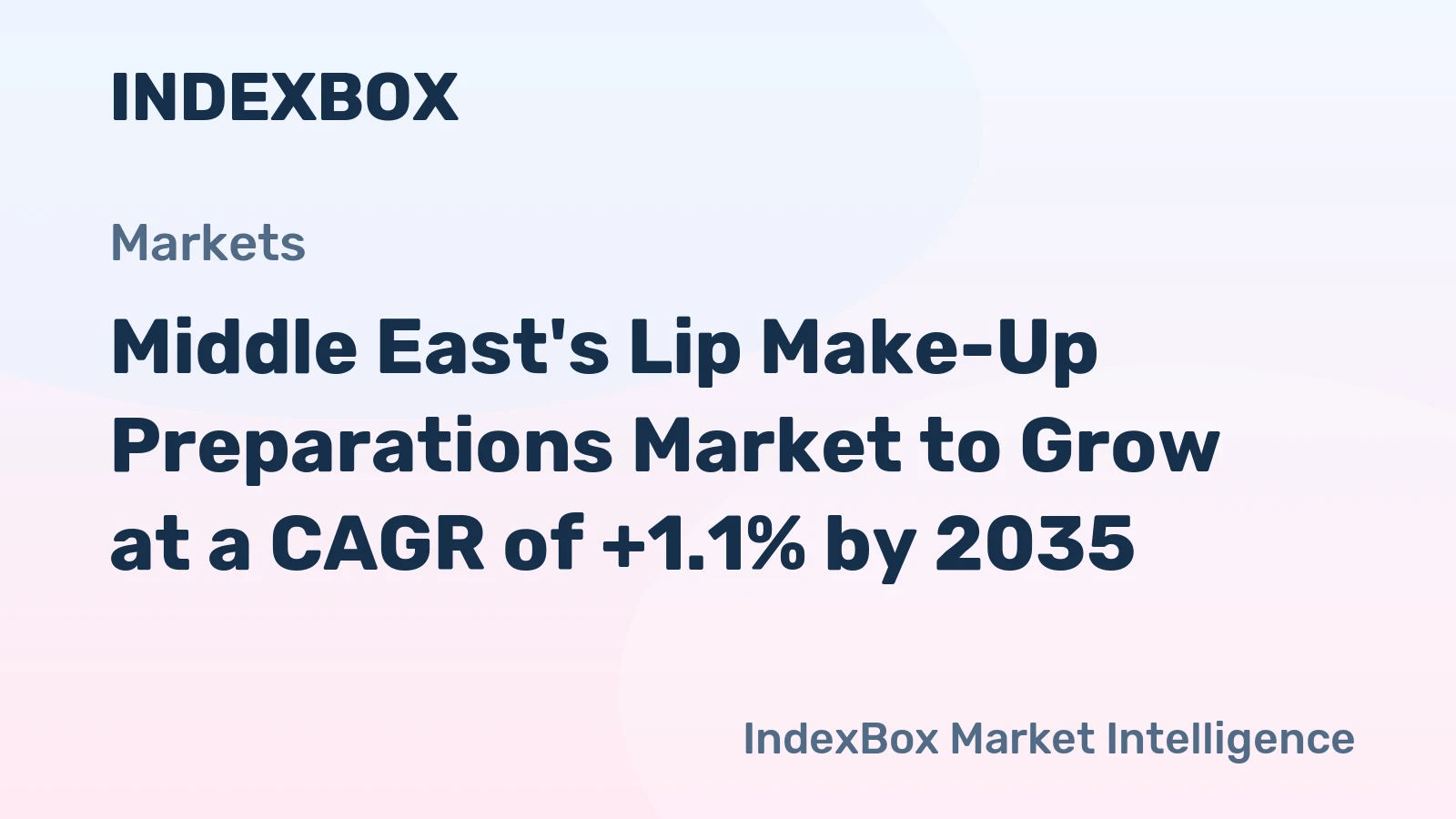 Middle East's Lip Make-Up Preparations Market to Grow at a CAGR of +1.1% by 2035