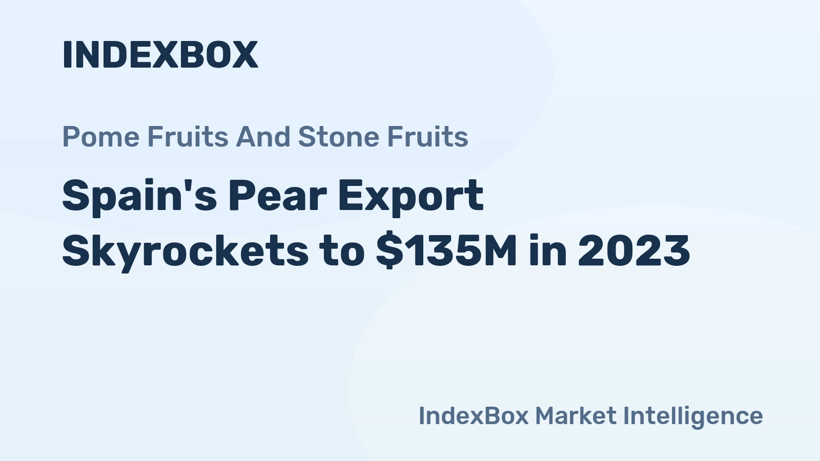 Spain's Pear Export Skyrockets to $135M in 2023