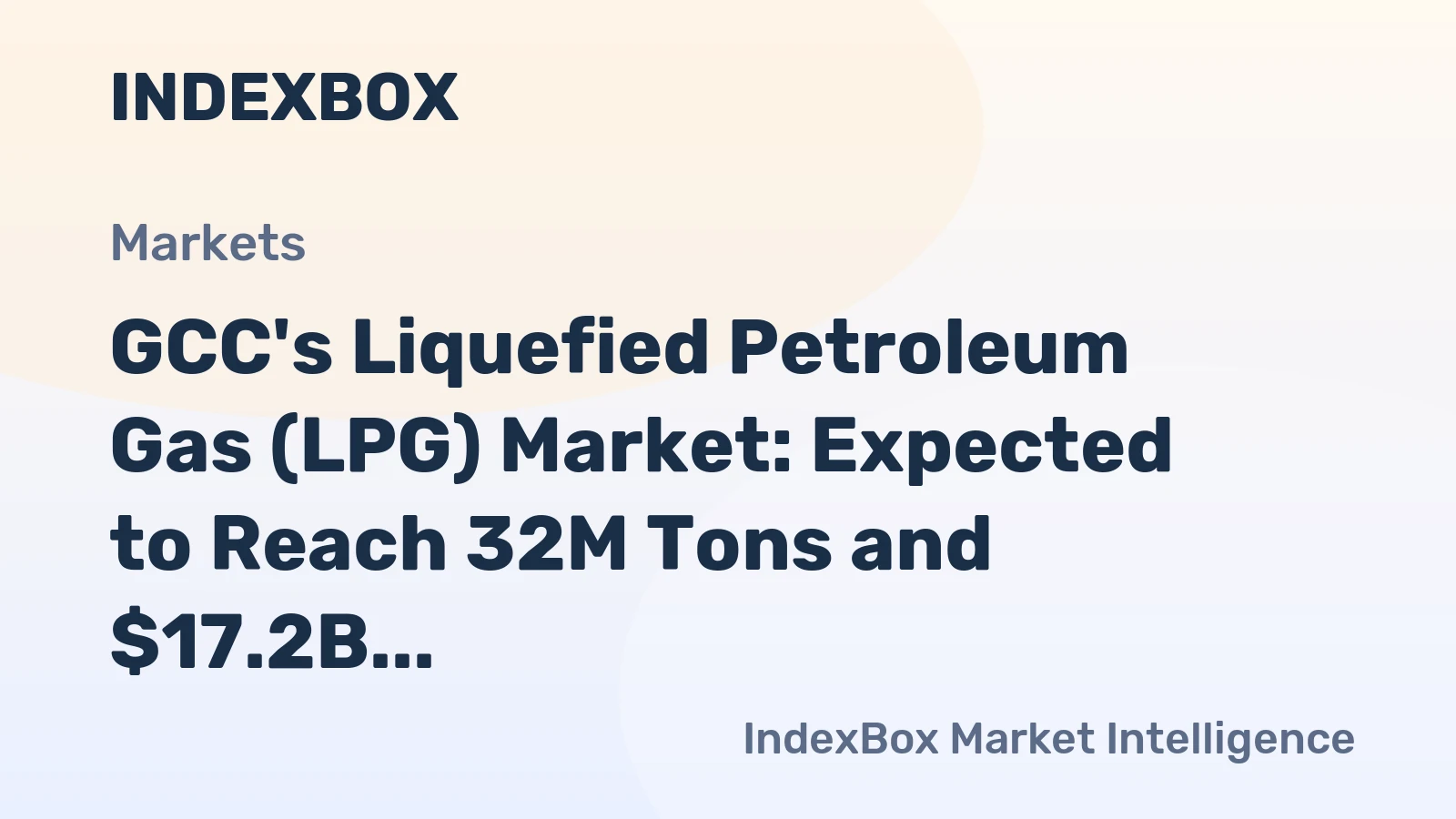GCC's Liquefied Petroleum Gas (LPG) Market: Expected to Reach 32M Tons and $17.2B by 2035