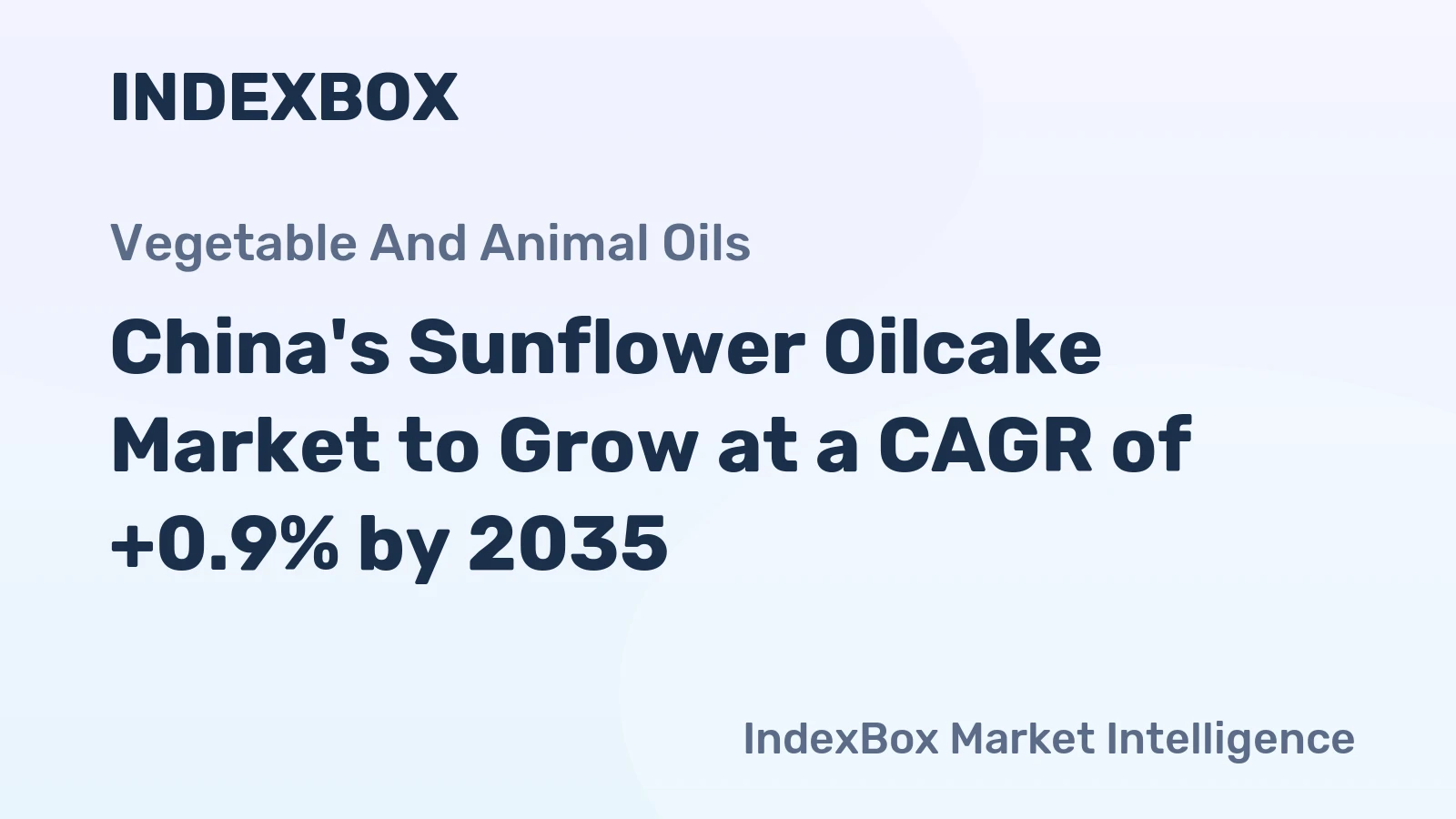 China's Sunflower Oilcake Market to Grow at a CAGR of +0.9% by 2035