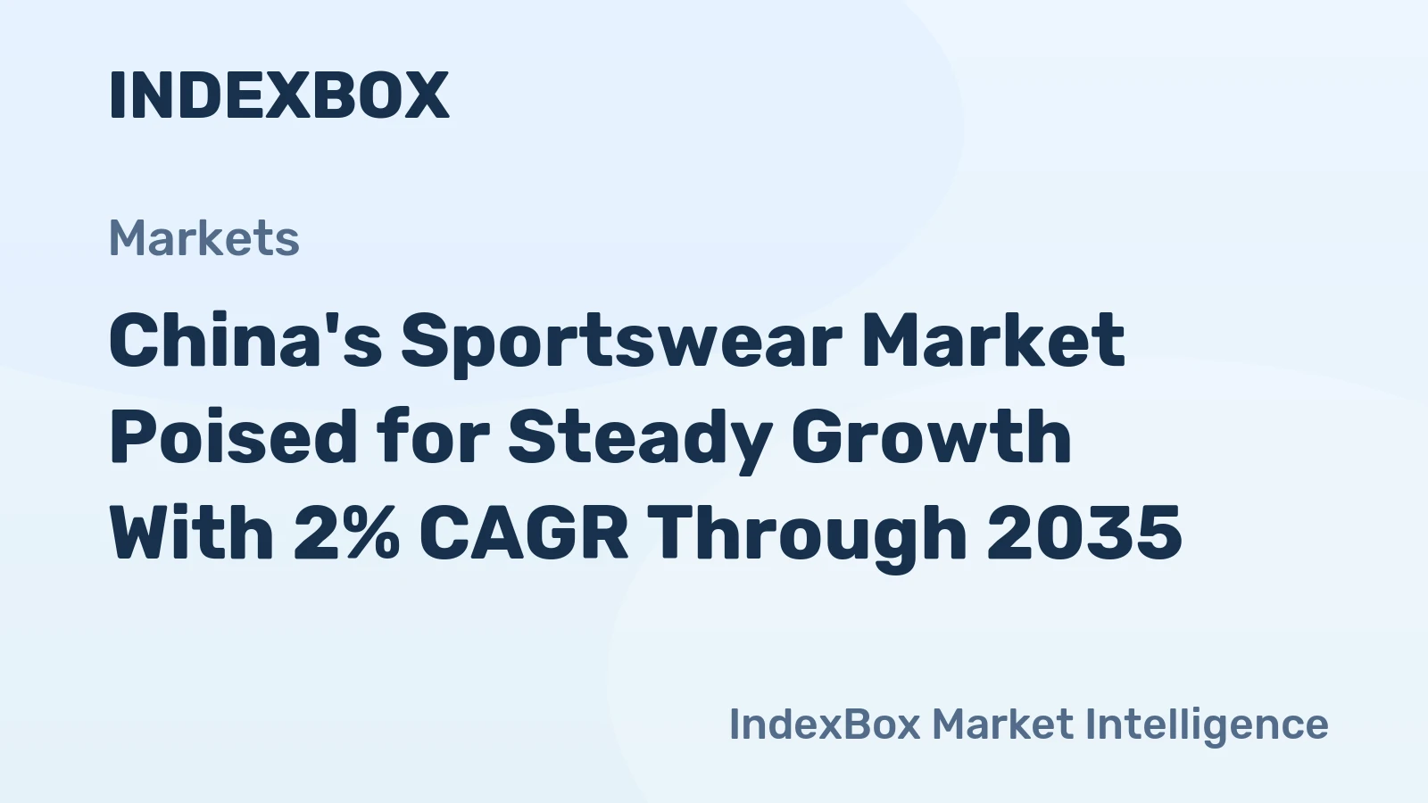 China's Sportswear Market Poised for Steady Growth With 2% CAGR Through 2035