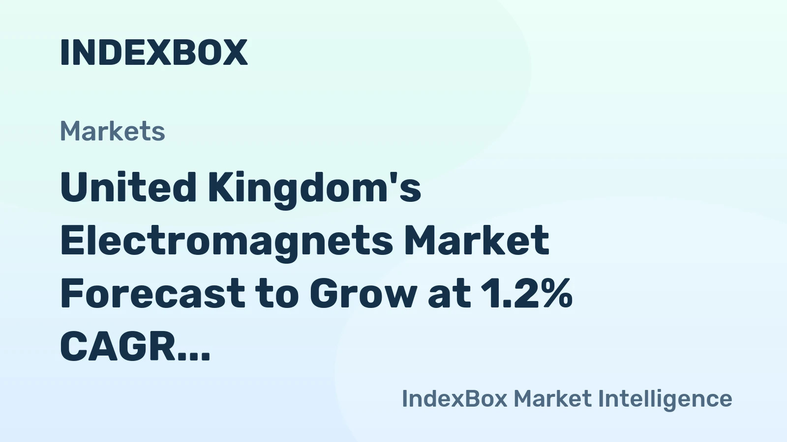 United Kingdom's Electromagnets Market Forecast to Grow at 1.2% CAGR Through 2035