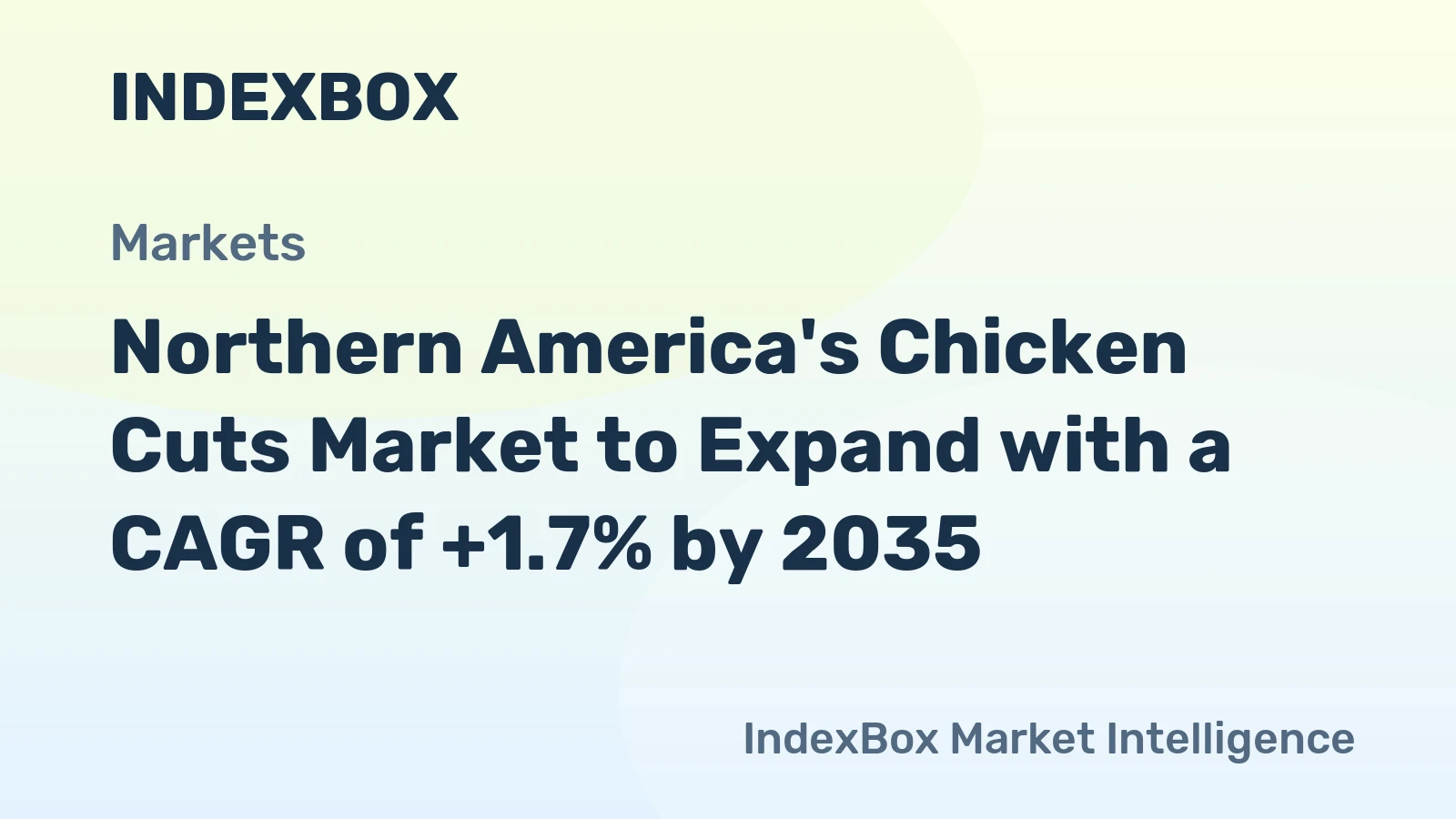 Northern America's Chicken Cuts Market to Expand with a CAGR of +1.7% by 2035