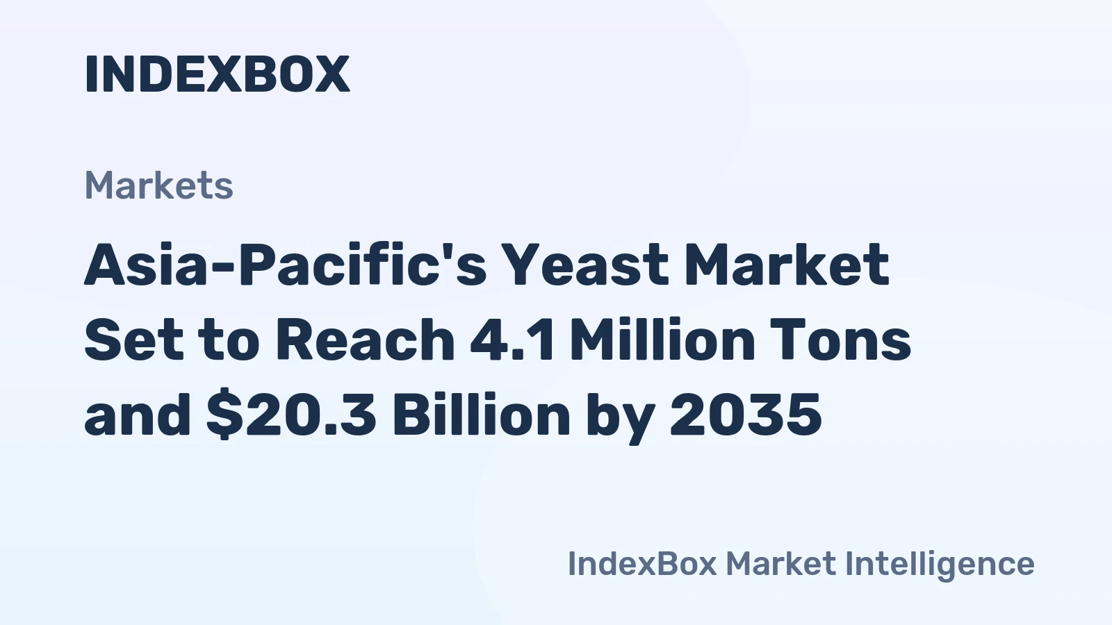 Asia-Pacific's Yeast Market Set to Reach 4.1 Million Tons and $20.3 Billion by 2035