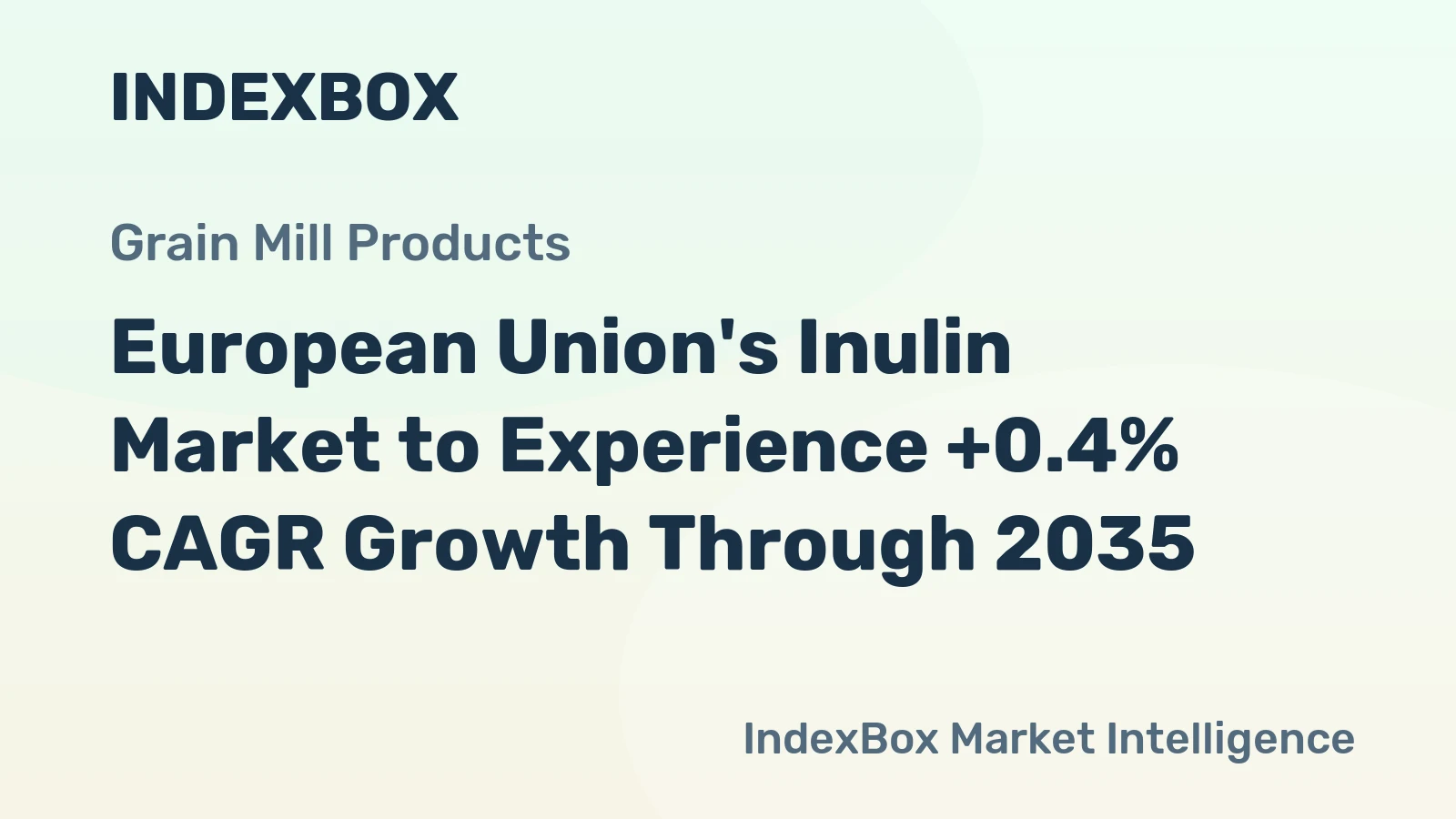 European Union's Inulin Market to Experience +0.4% CAGR Growth Through 2035
