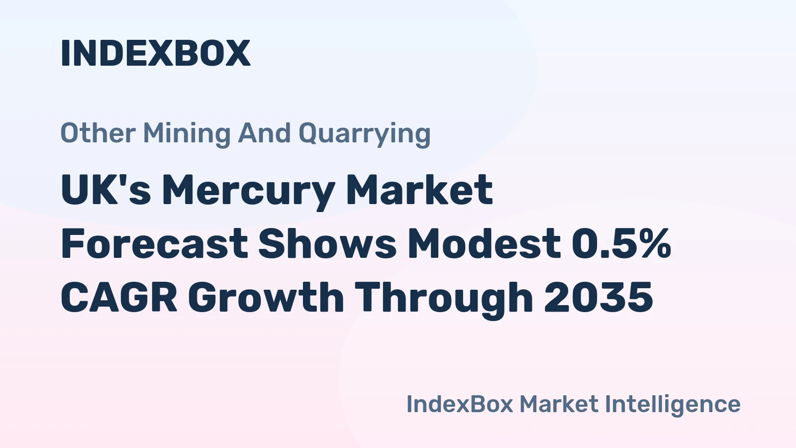 UK's Mercury Market Forecast Shows Modest 0.5% CAGR Growth Through 2035