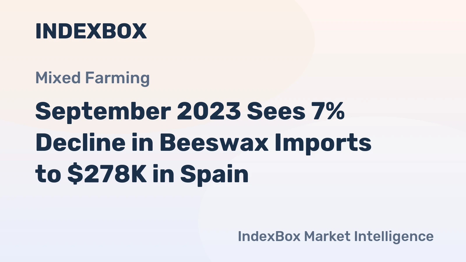 September 2023 Sees 7% Decline in Beeswax Imports to $278K in Spain