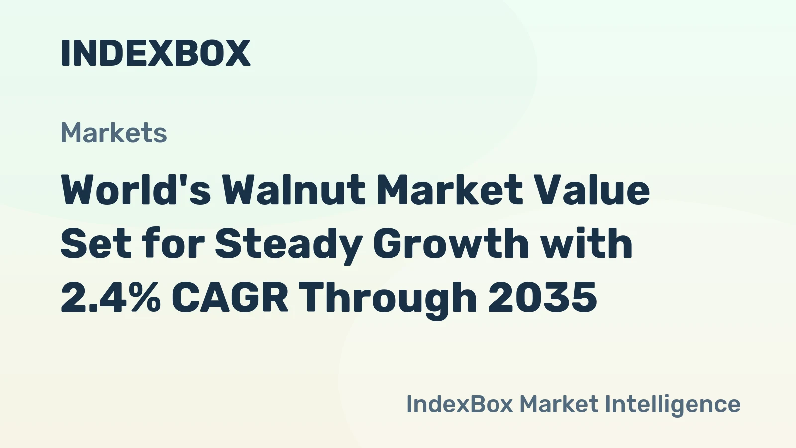 World's Walnut Market Value Set for Steady Growth with 2.4% CAGR Through 2035