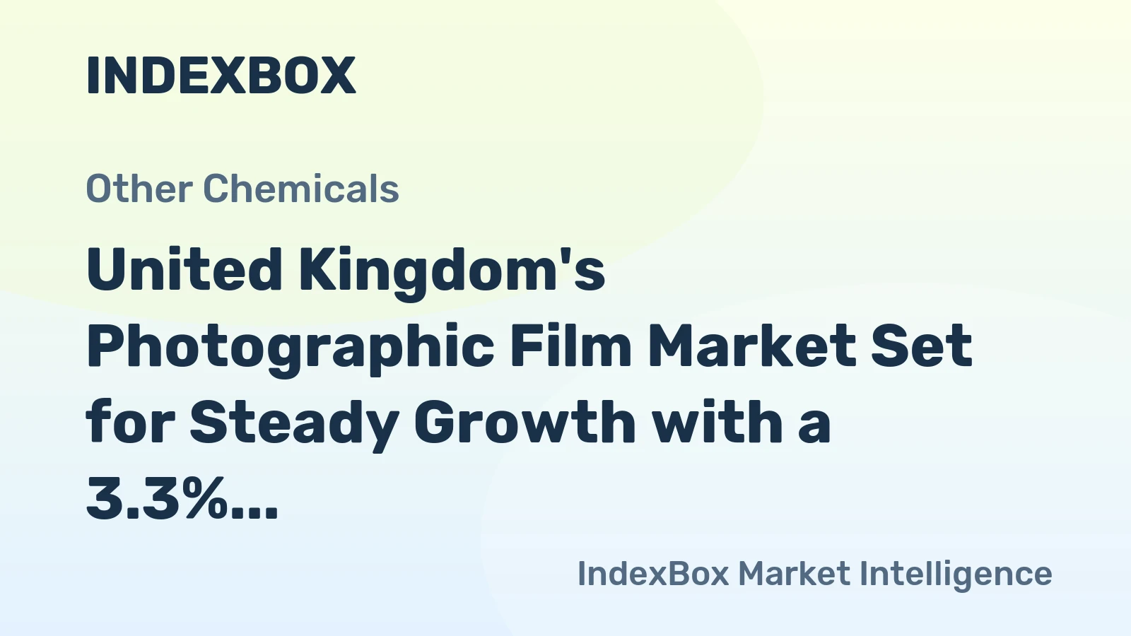 United Kingdom's Photographic Film Market Set for Steady Growth with a 3.3% CAGR in Value
