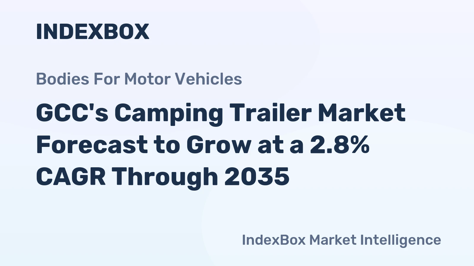 GCC's Camping Trailer Market Forecast to Grow at a 2.8% CAGR Through 2035