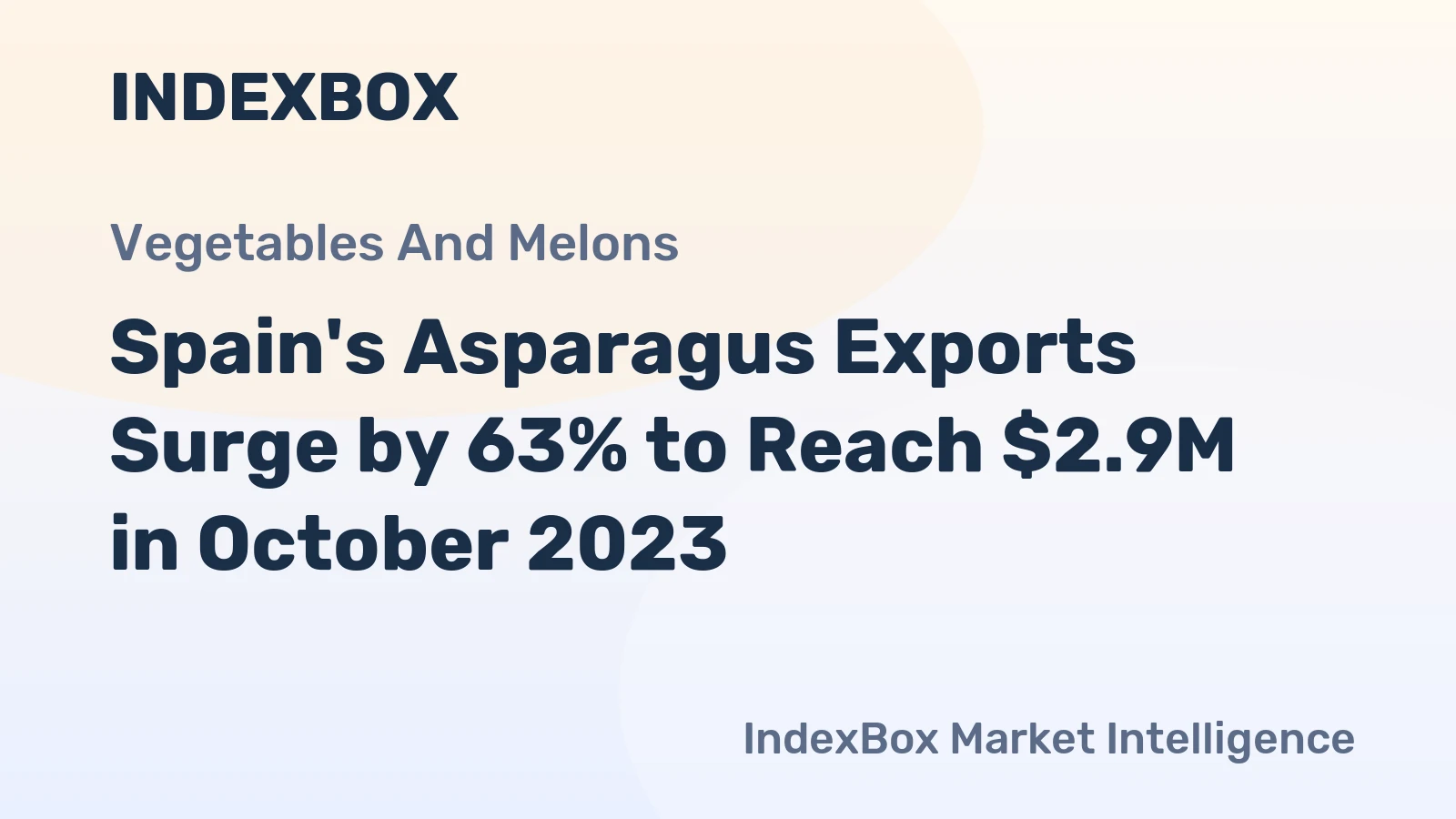 Spain's Asparagus Exports Surge by 63% to Reach $2.9M in October 2023