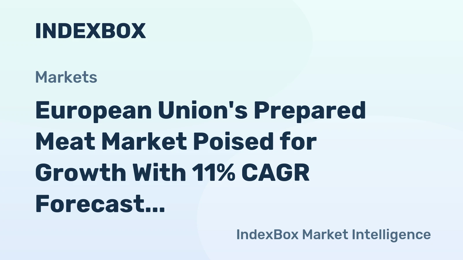 European Union's Prepared Meat Market Poised for Growth With 11% CAGR Forecast Through 2035