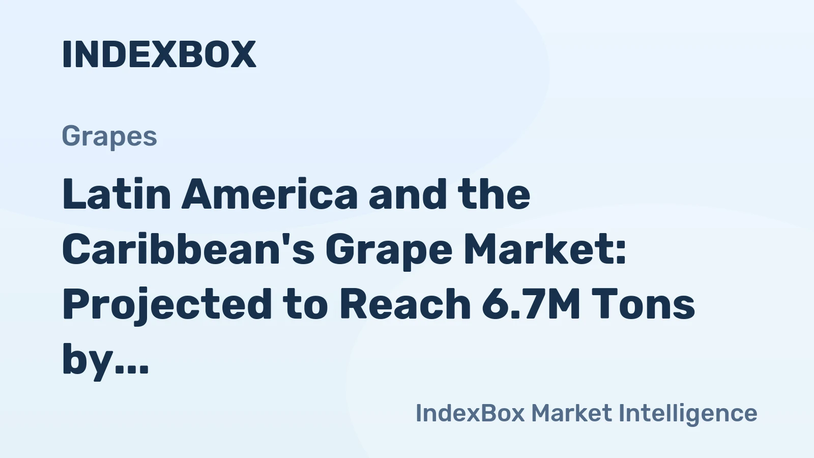 Latin America and the Caribbean's Grape Market: Projected to Reach 6.7M Tons by 2035 with Market Value of $14.8B