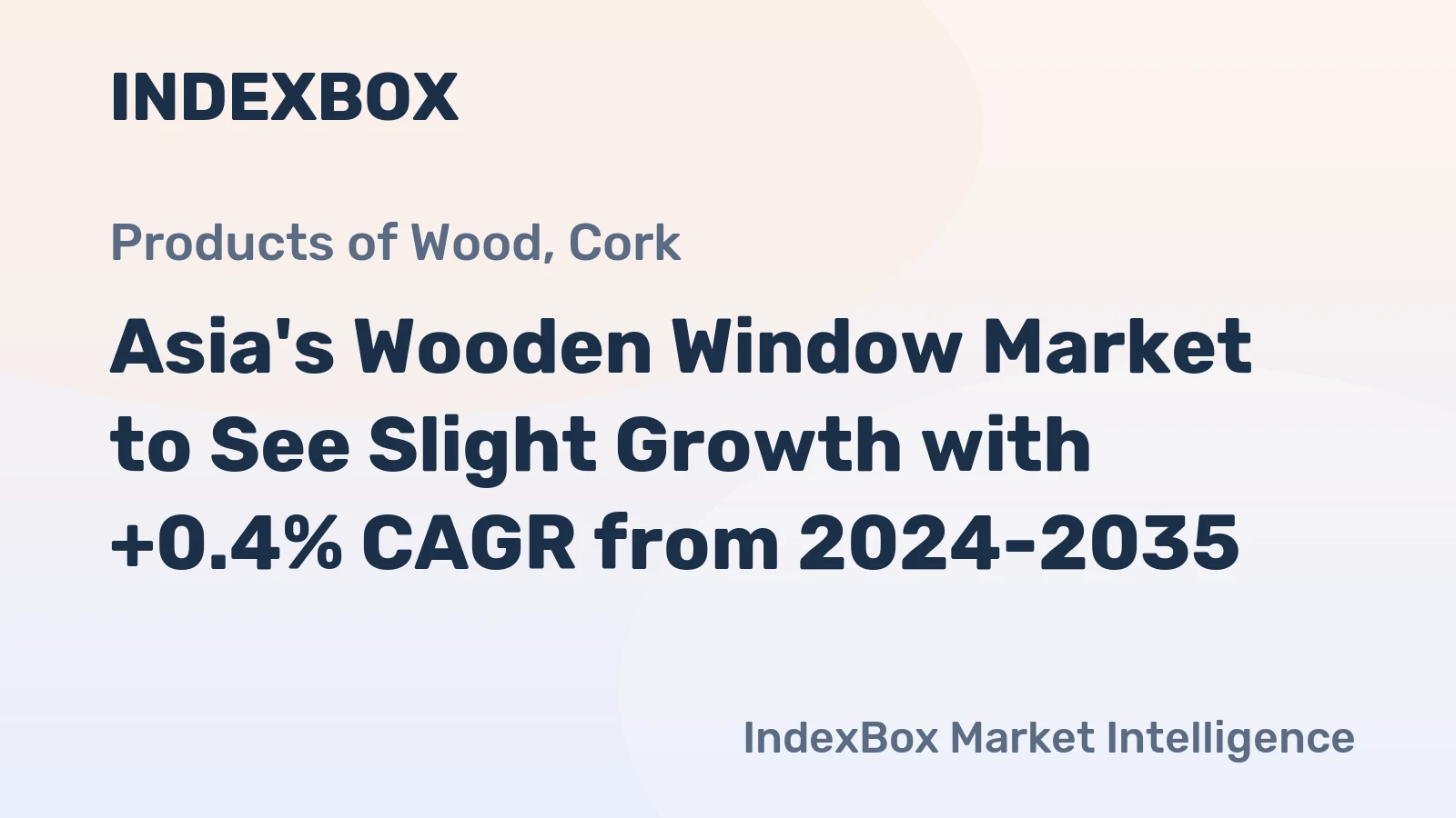 Asia's Wooden Window Market to See Slight Growth with +0.4% CAGR from 2024-2035
