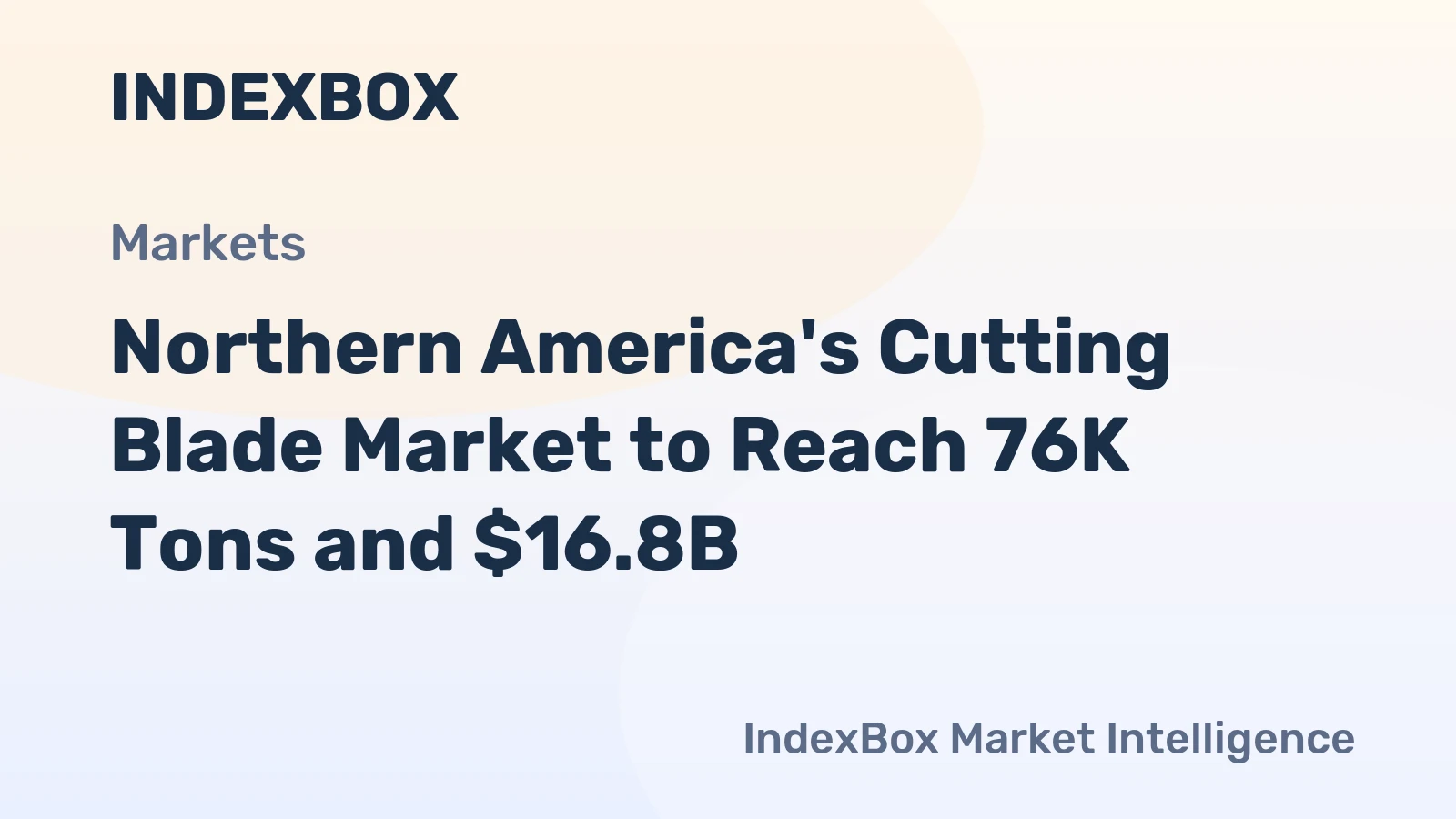 Northern America's Cutting Blade Market to Reach 76K Tons and $16.8B
