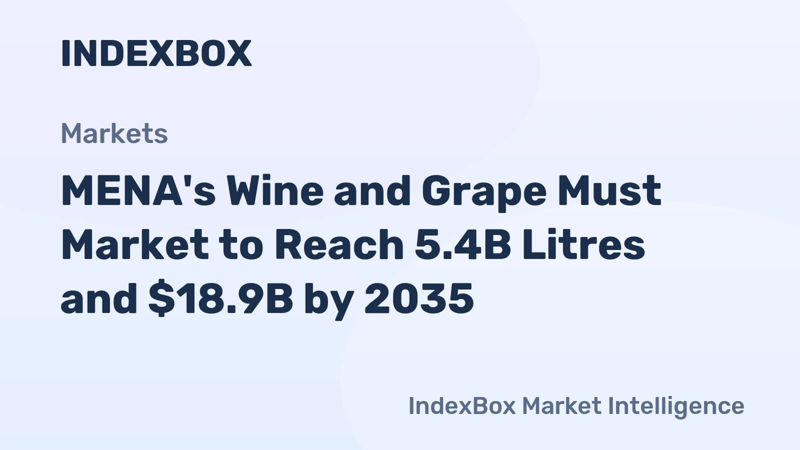 MENA's Wine and Grape Must Market to Reach 5.4B Litres and $18.9B by 2035