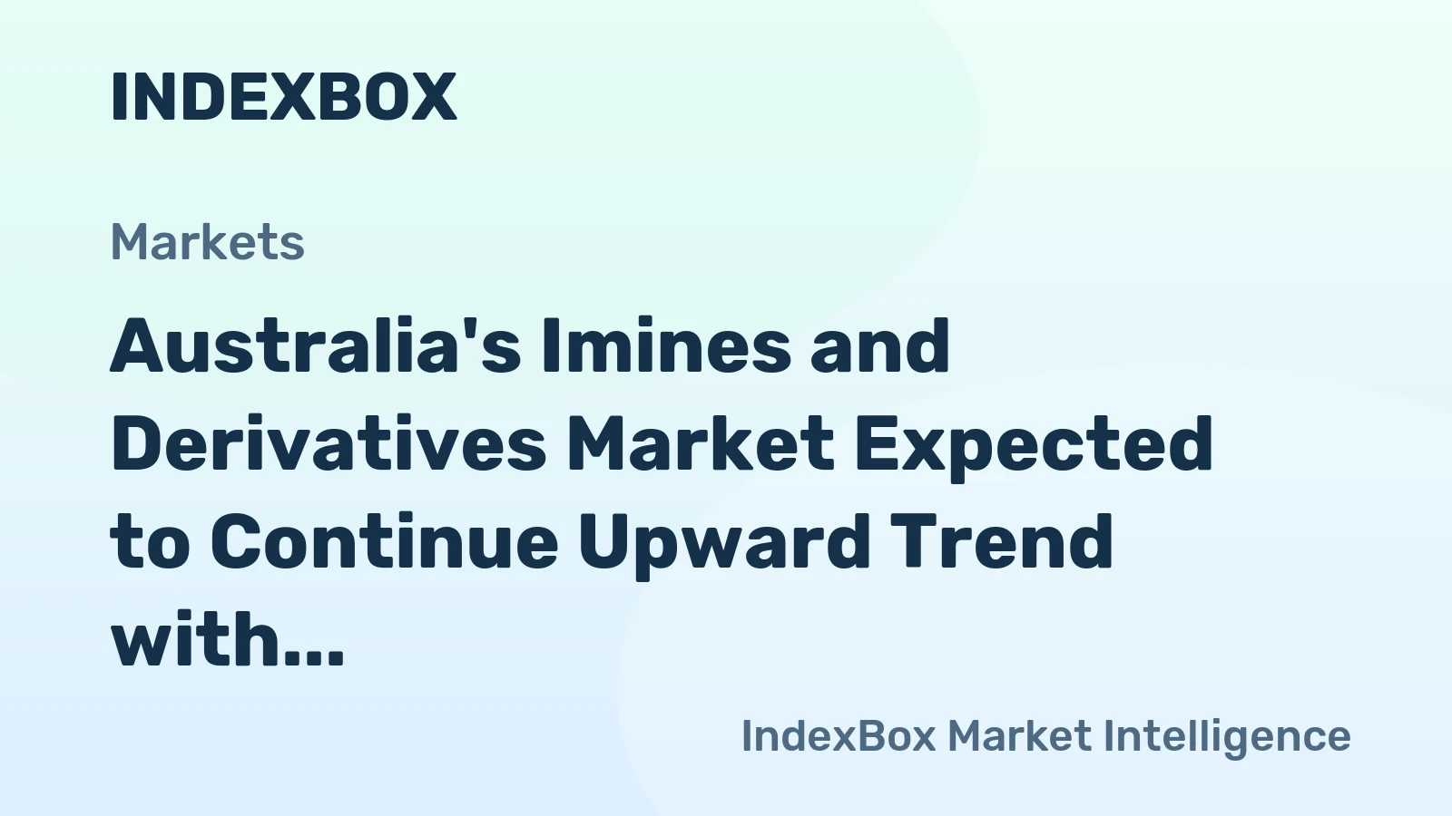 Australia's Imines and Derivatives Market Expected to Continue Upward Trend with 1.5% Volume Growth and 1.9% Value Growth