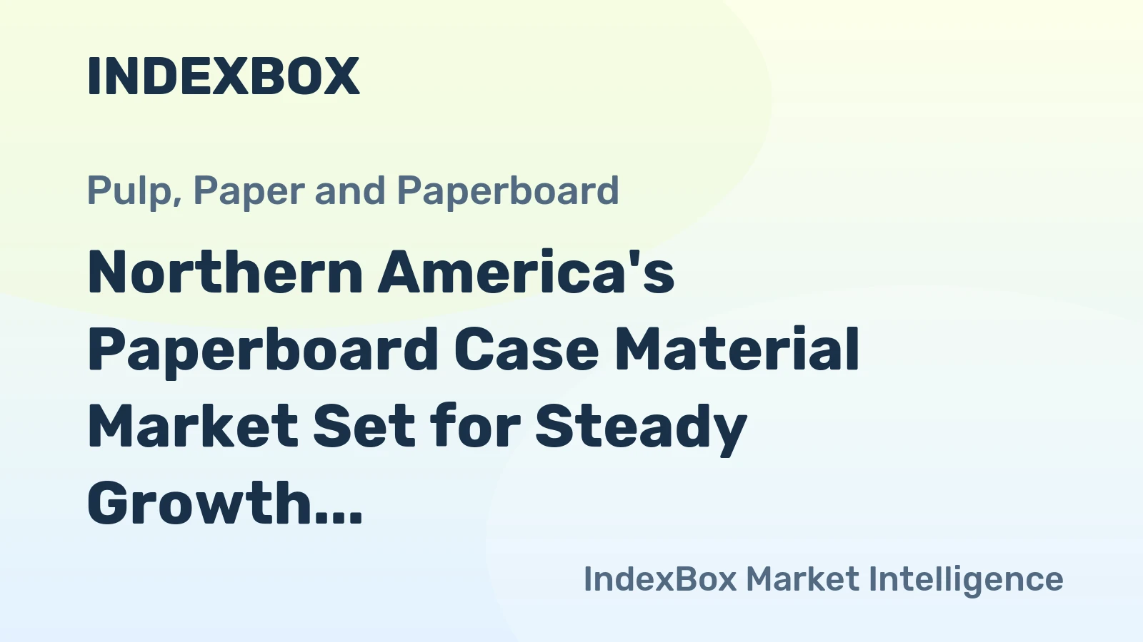 Northern America's Paperboard Case Material Market Set for Steady Growth With 0.9% Volume CAGR Through 2035