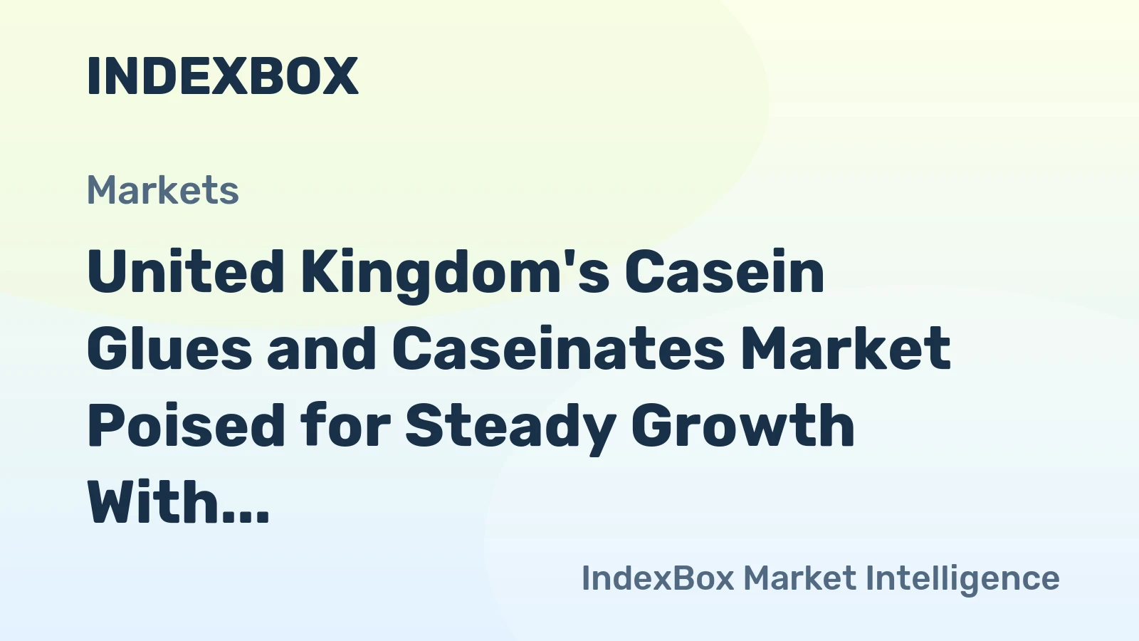 United Kingdom's Casein Glues and Caseinates Market Poised for Steady Growth With 3% CAGR in Value