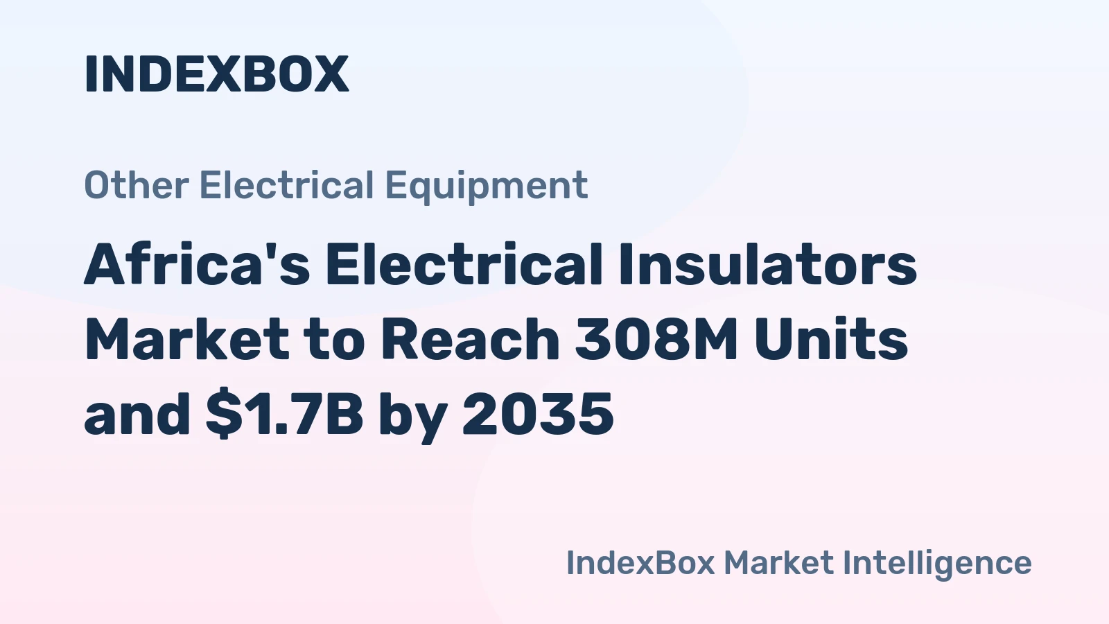 Africa's Electrical Insulators Market to Reach 308M Units and $1.7B by 2035