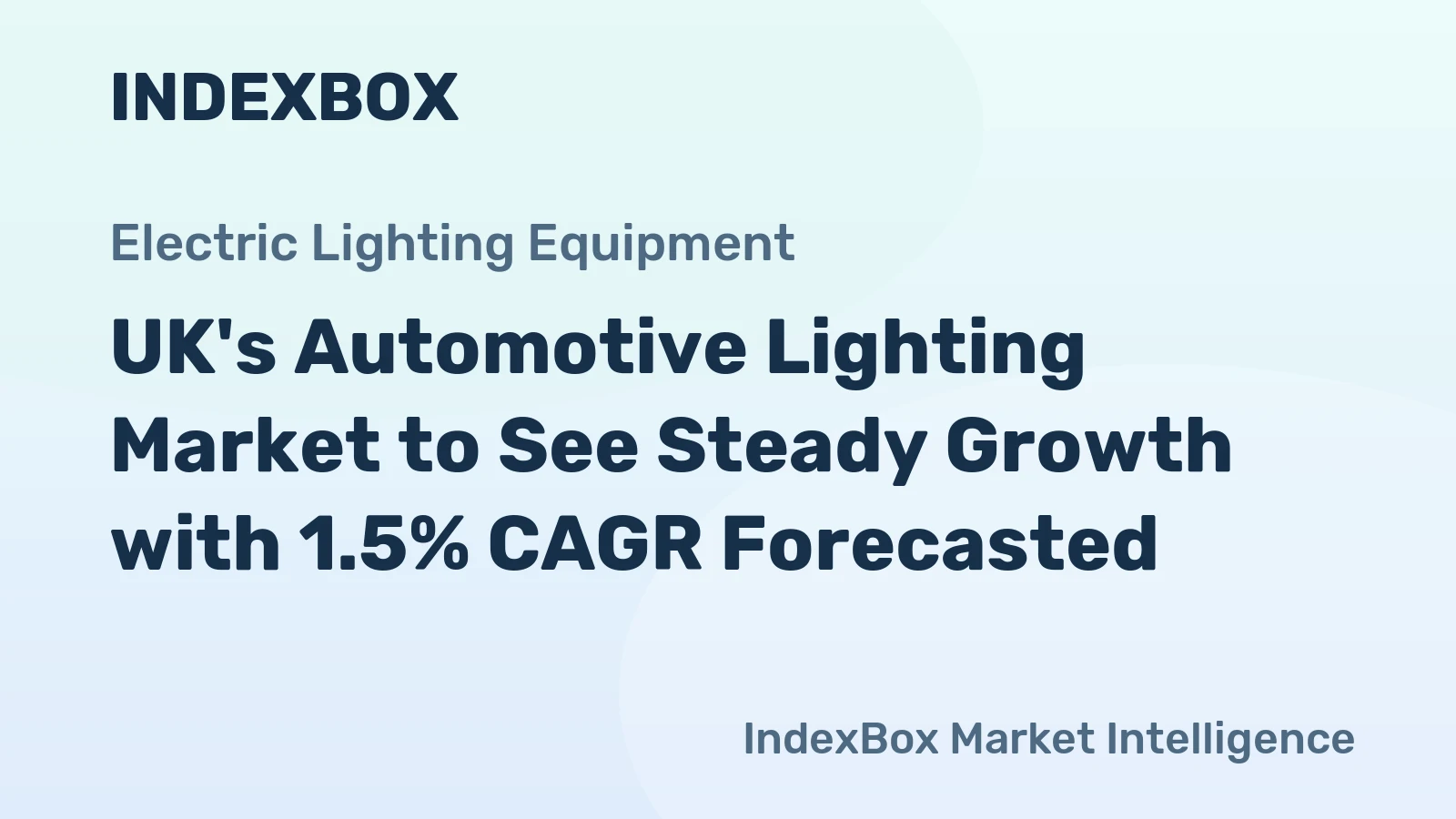UK's Automotive Lighting Market to See Steady Growth with 1.5% CAGR Forecasted
