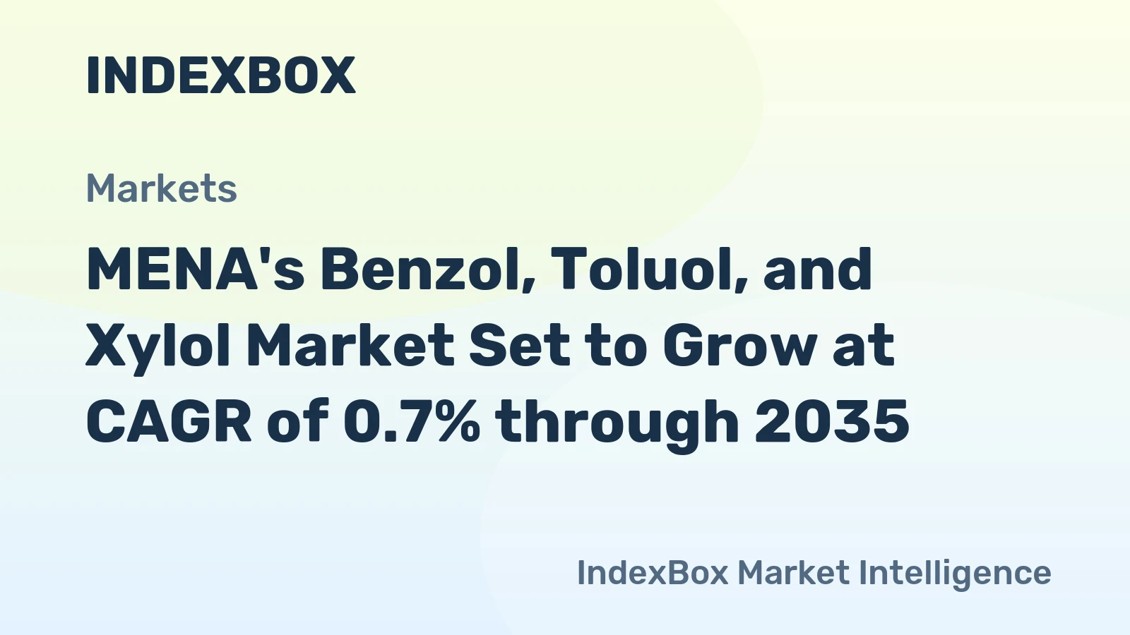 MENA's Benzol, Toluol, and Xylol Market Set to Grow at CAGR of 0.7% through 2035