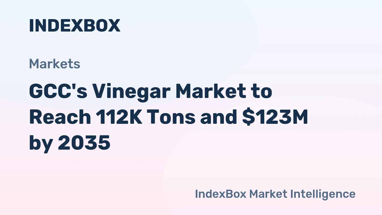GCC's Vinegar Market to Reach 112K Tons and $123M by 2035