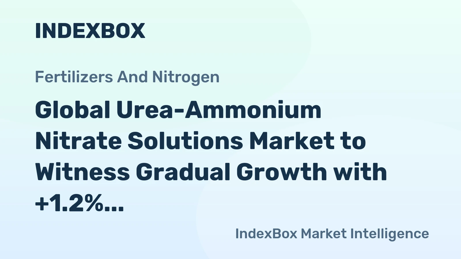 Global Urea-Ammonium Nitrate Solutions Market to Witness Gradual Growth with +1.2% CAGR, Reaching 30M Tons by 2035