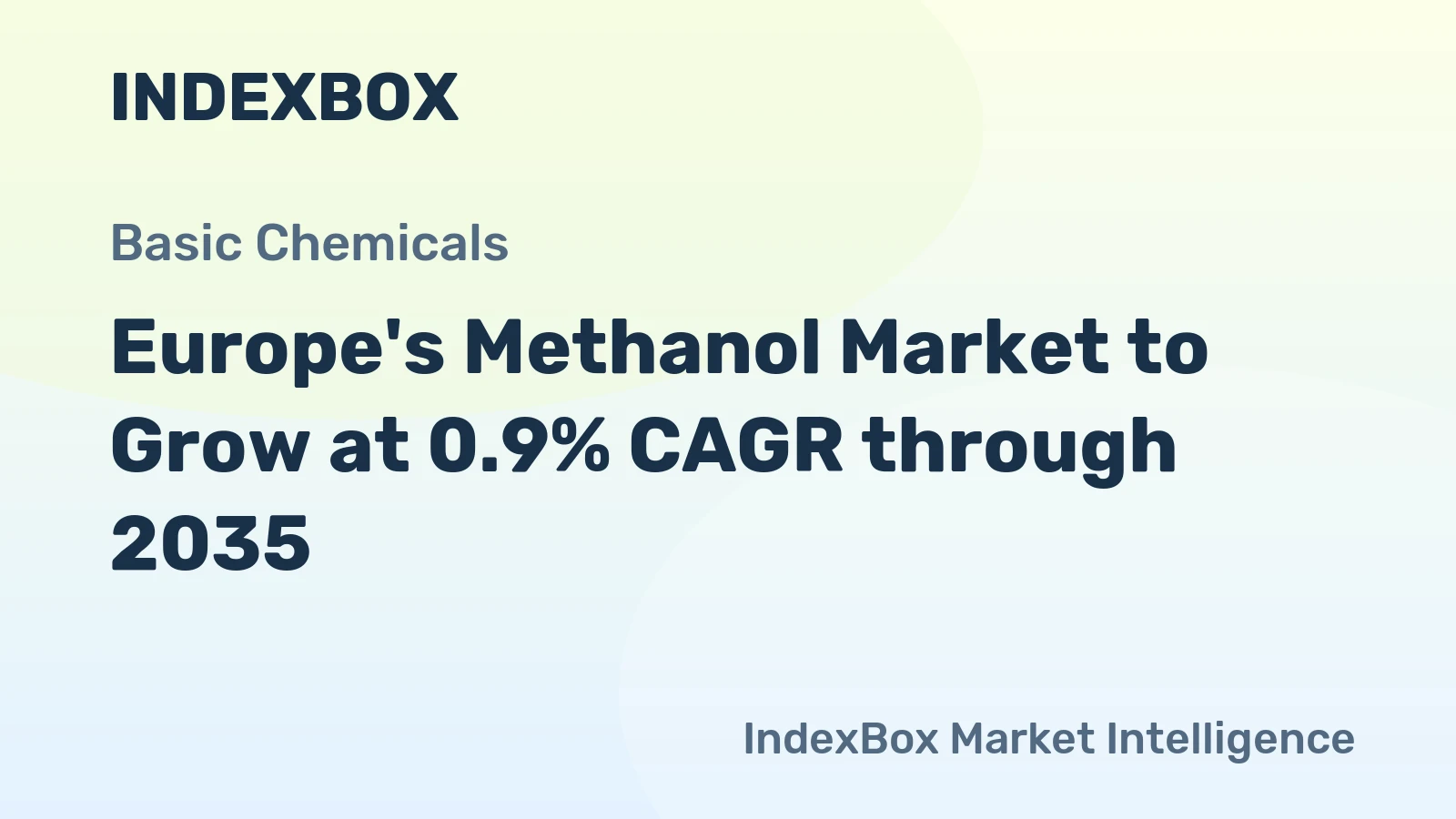 Europe's Methanol Market to Grow at 0.9% CAGR through 2035