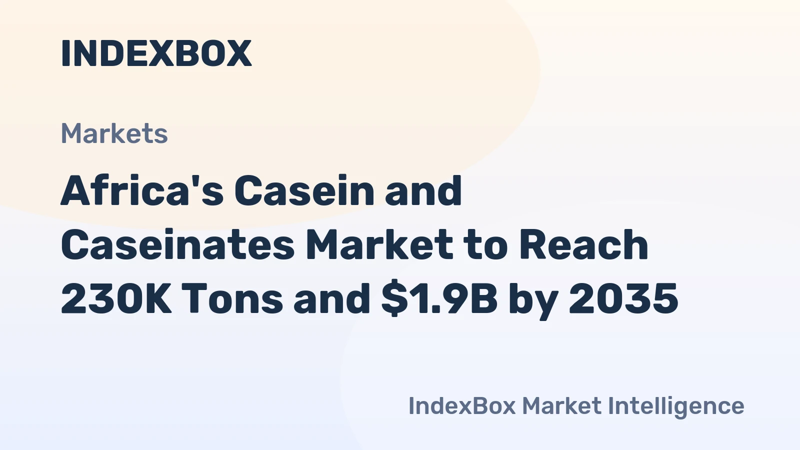 Africa's Casein and Caseinates Market to Reach 230K Tons and $1.9B by 2035