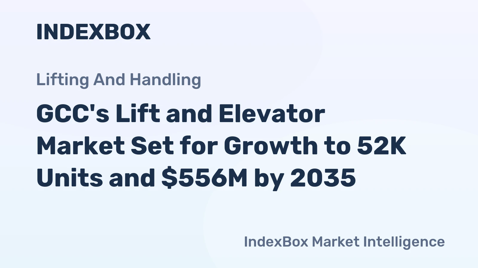 GCC's Lift and Elevator Market Set for Growth to 52K Units and $556M by 2035