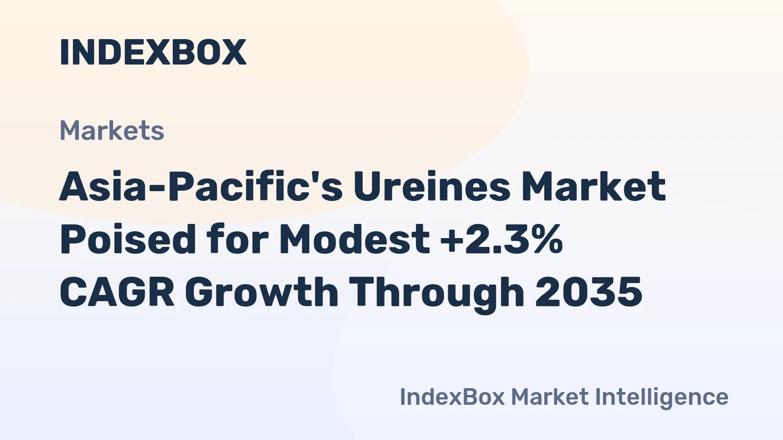 Asia-Pacific's Ureines Market Poised for Modest +2.3% CAGR Growth Through 2035