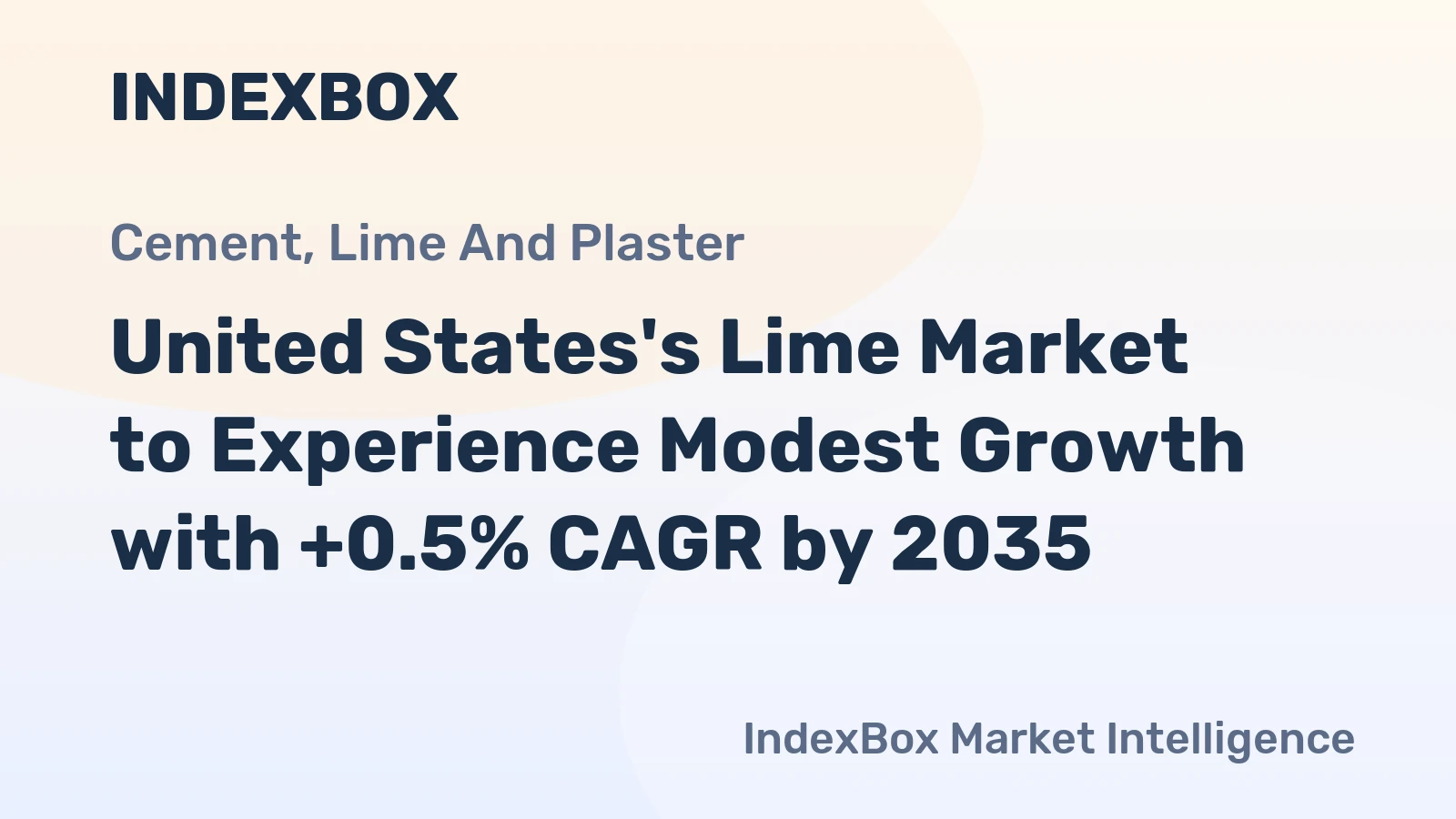 United States's Lime Market to Experience Modest Growth with +0.5% CAGR by 2035