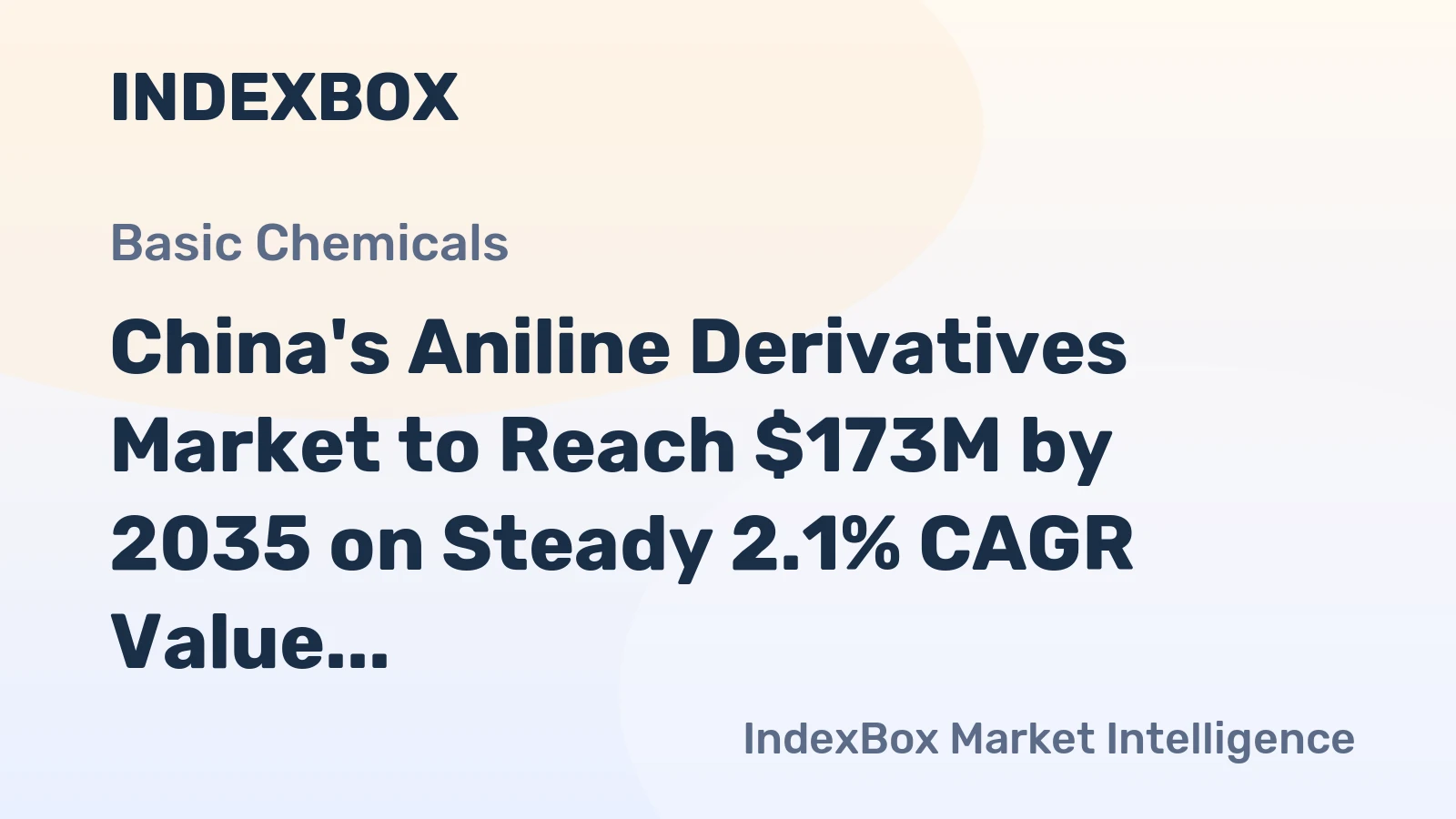 China's Aniline Derivatives Market to Reach $173M by 2035 on Steady 2.1% CAGR Value Growth