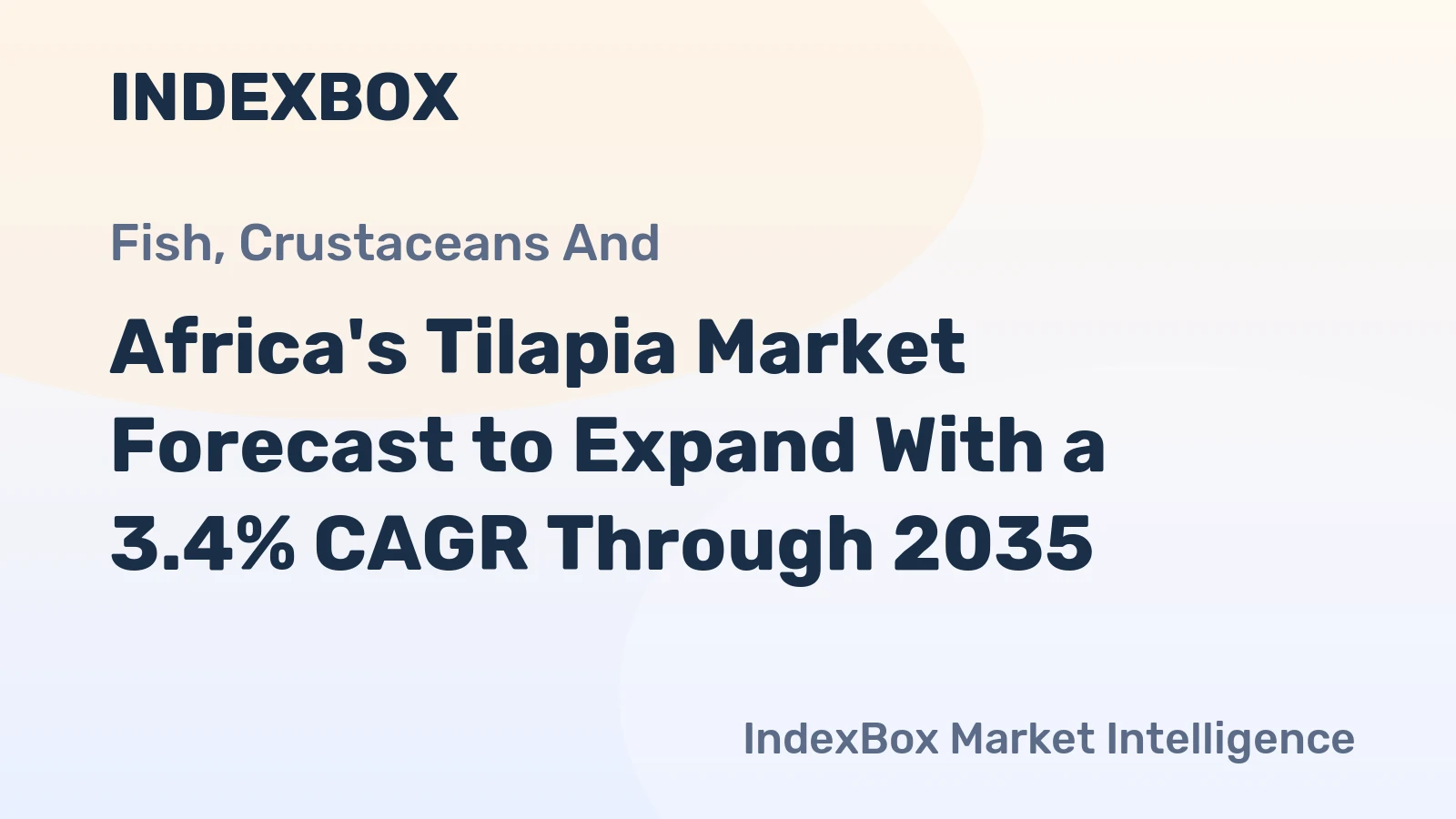 Africa's Tilapia Market Forecast to Expand With a 3.4% CAGR Through 2035