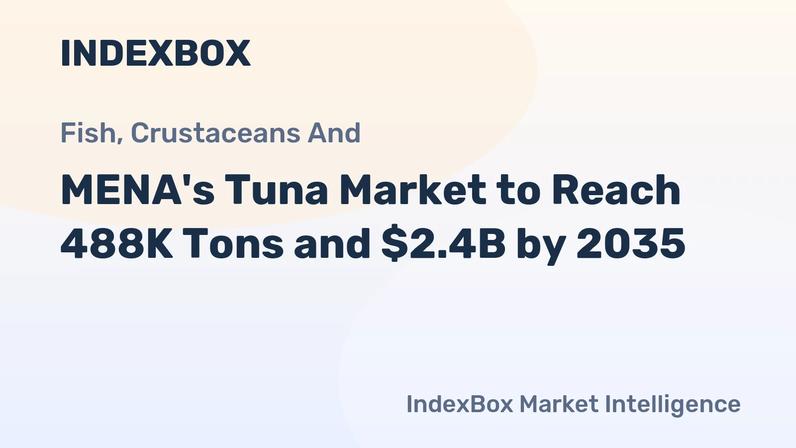 MENA's Tuna Market to Reach 488K Tons and $2.4B by 2035