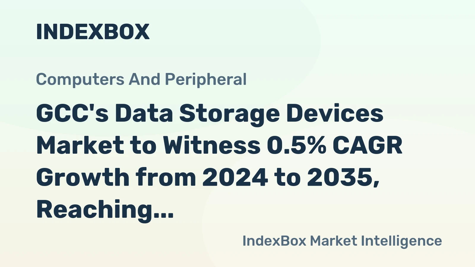 GCC's Data Storage Devices Market to Witness 0.5% CAGR Growth from 2024 to 2035, Reaching $944M by End of Forecast Period