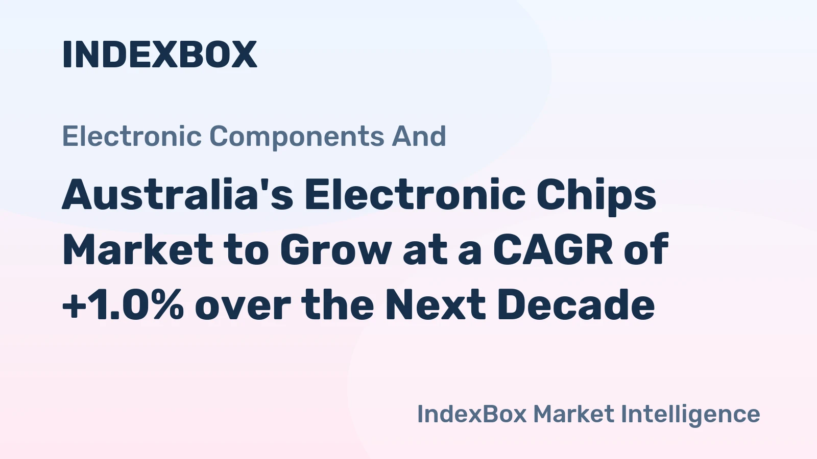 Australia's Electronic Chips Market to Grow at a CAGR of +1.0% over the Next Decade