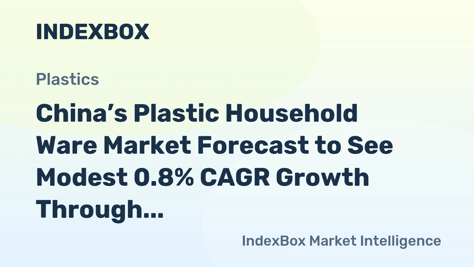 China’s Plastic Household Ware Market Forecast to See Modest 0.8% CAGR Growth Through 2035