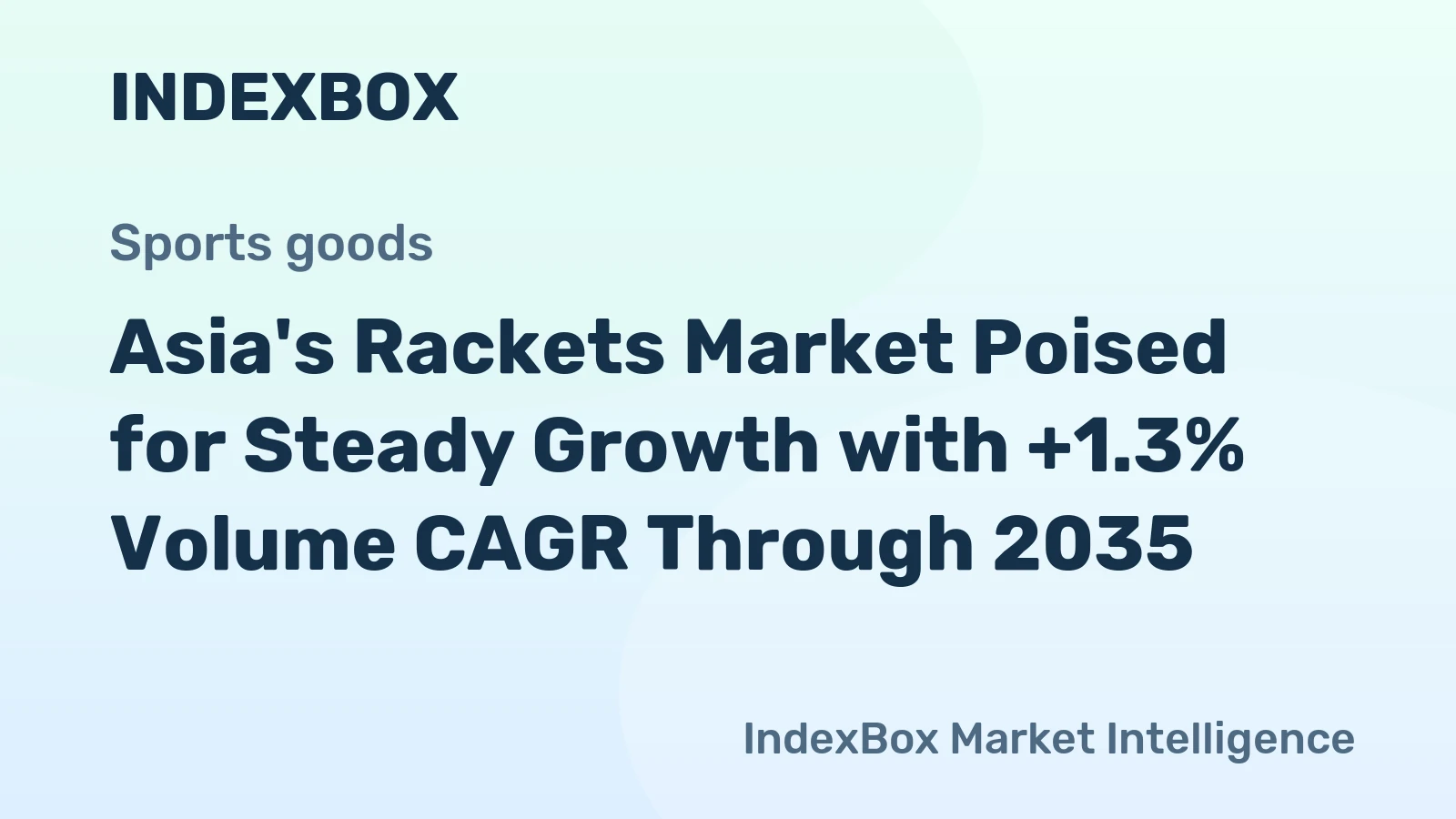 Asia's Rackets Market Poised for Steady Growth with +1.3% Volume CAGR Through 2035
