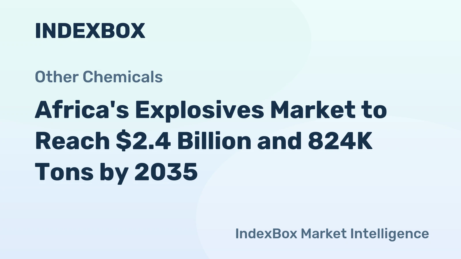Africa's Explosives Market to Reach $2.4 Billion and 824K Tons by 2035