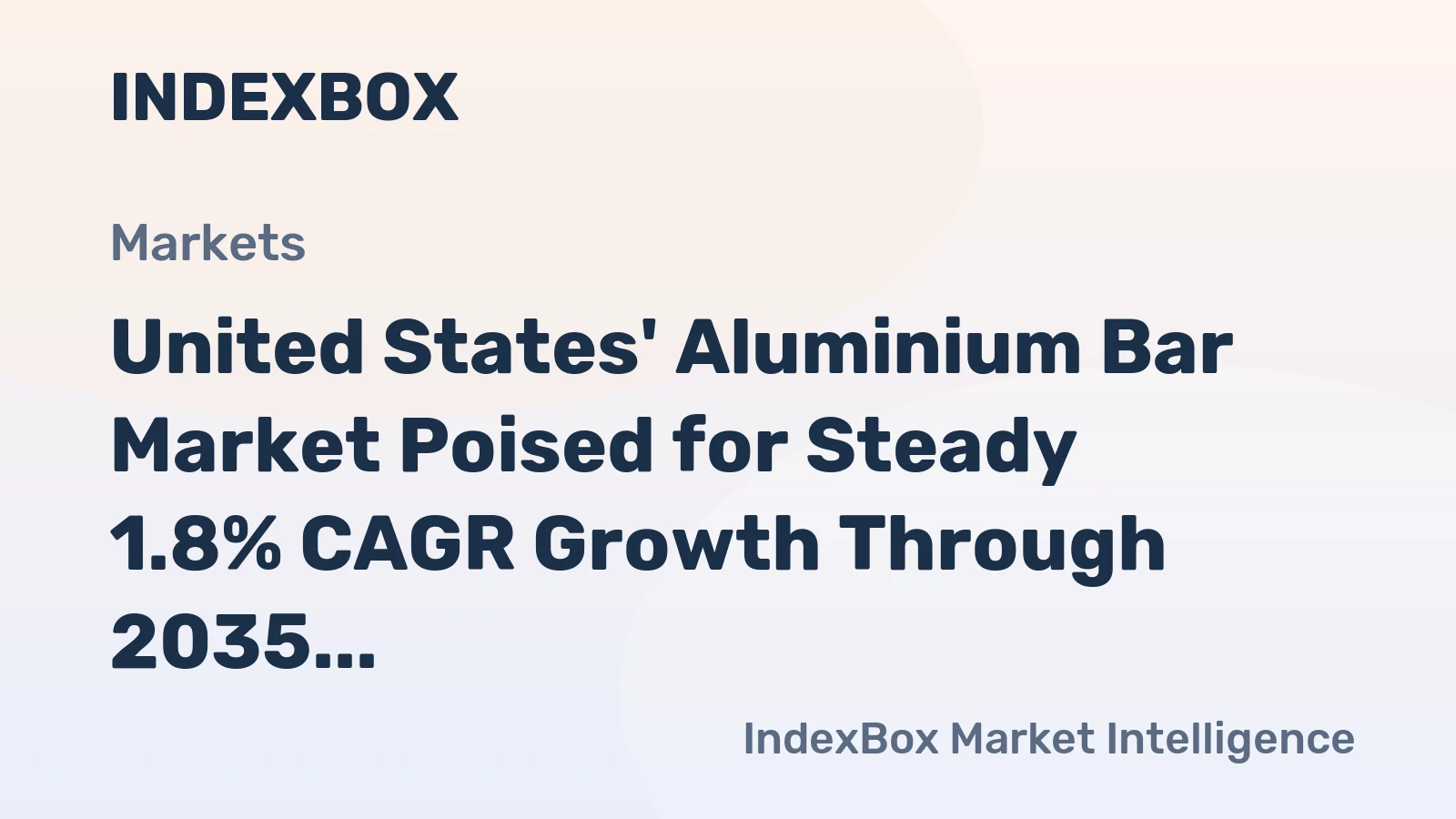 United States' Aluminium Bar Market Poised for Steady 1.8% CAGR Growth Through 2035