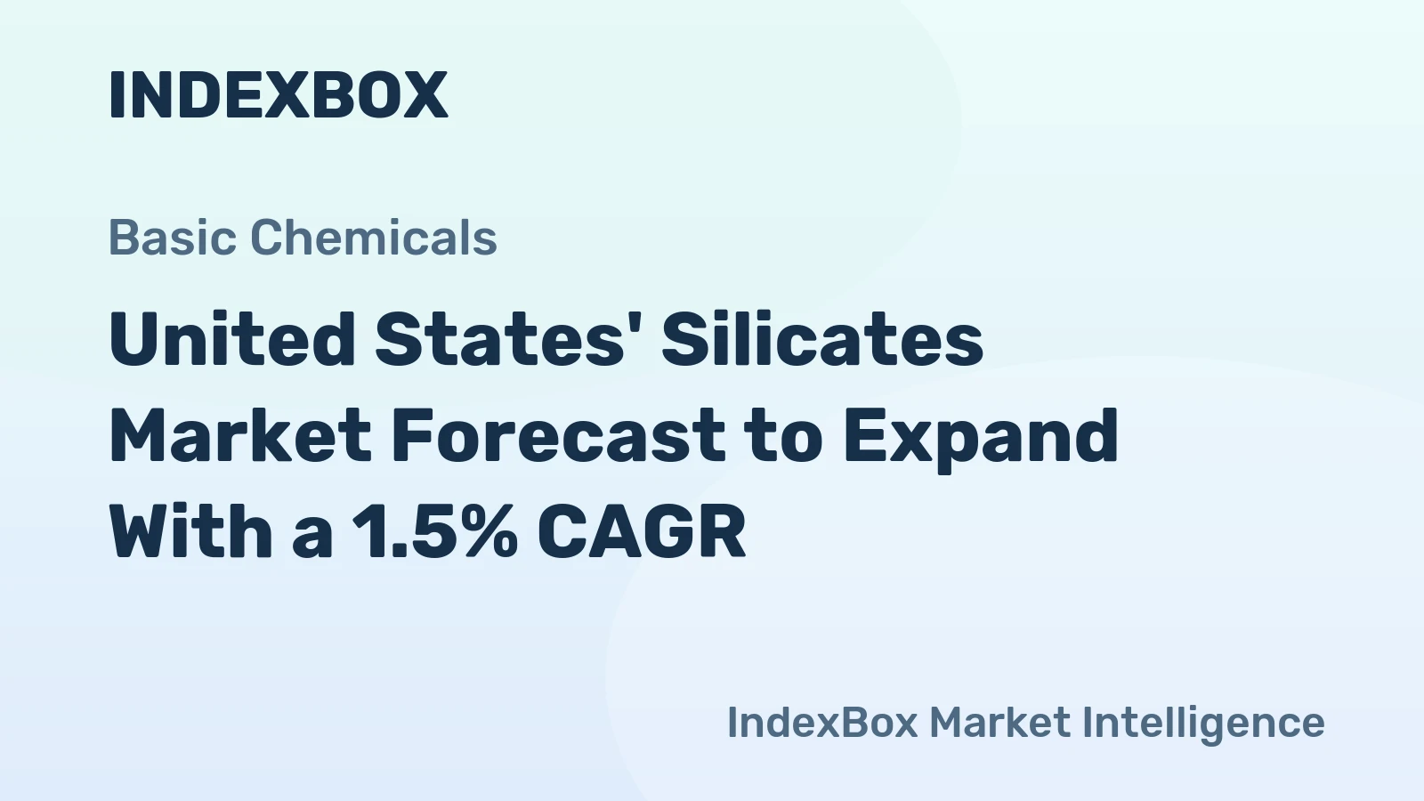 United States' Silicates Market Forecast to Expand With a 1.5% CAGR