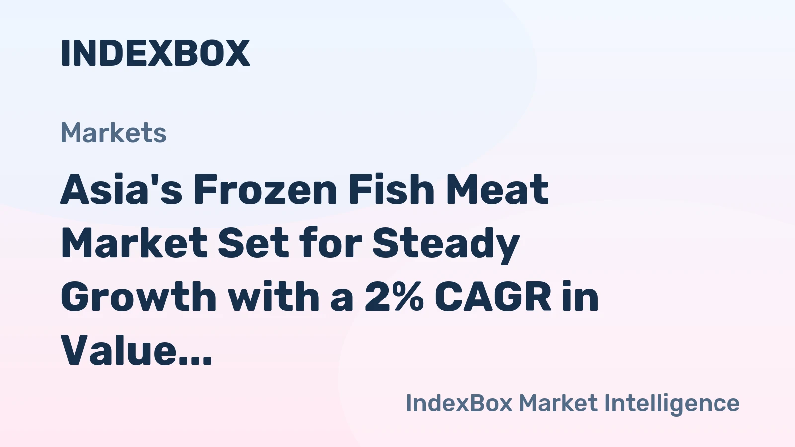 Asia's Frozen Fish Meat Market Set for Steady Growth with a 2% CAGR in Value Through 2035